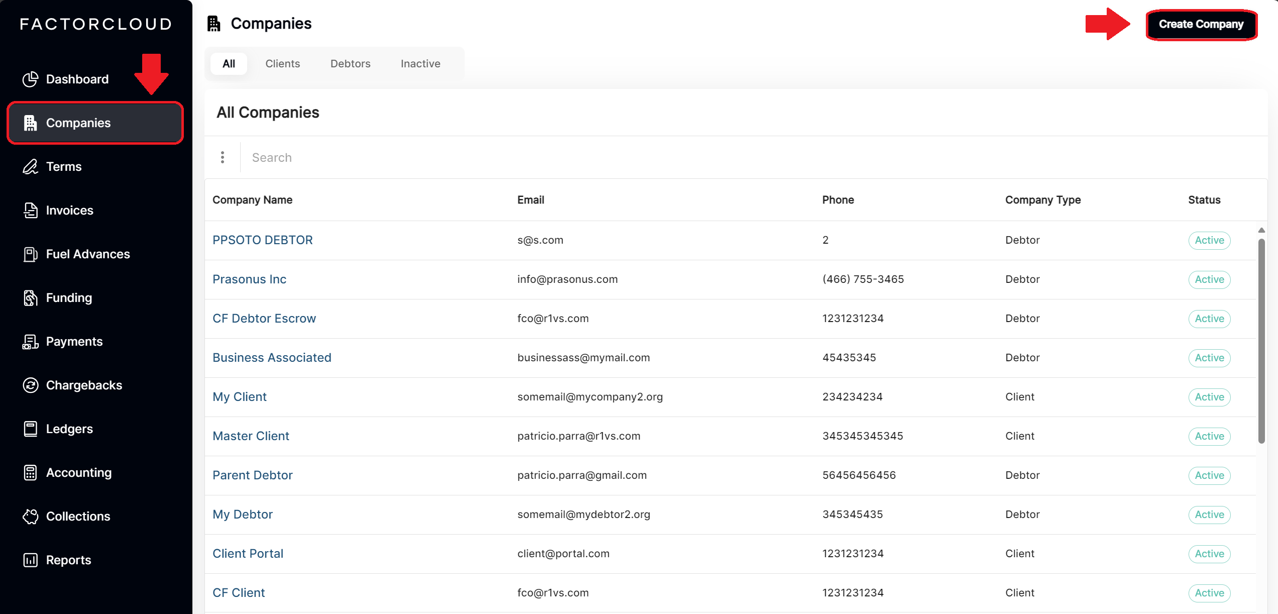 How to Create a Debtor – FactorCloud