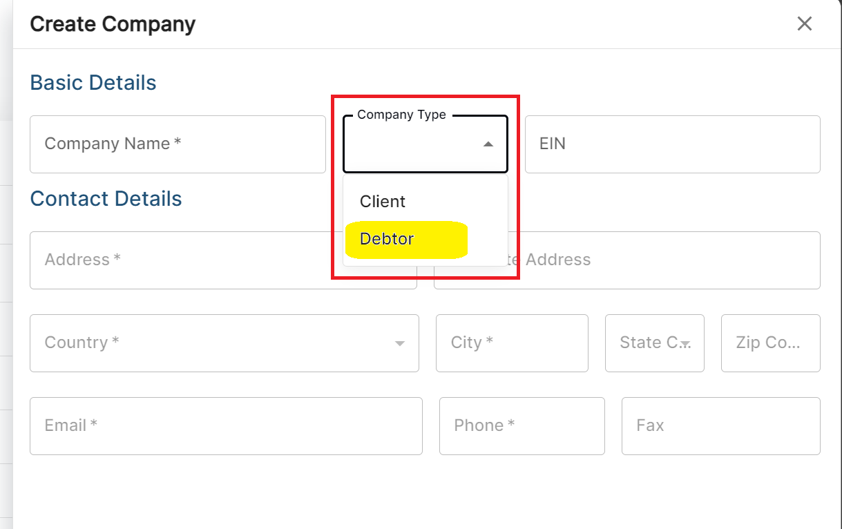 How to Create a Debtor – FactorCloud