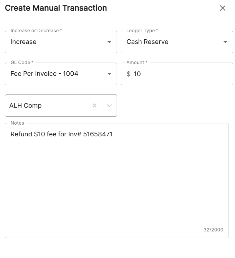 How to Create a Manual Transaction – FactorCloud