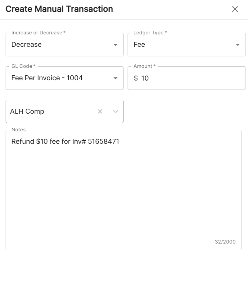 How to Create a Manual Transaction – FactorCloud