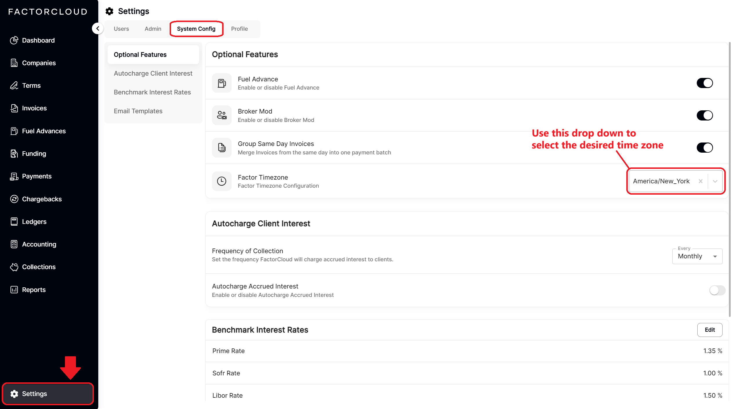How to Set Your Time Zone – FactorCloud