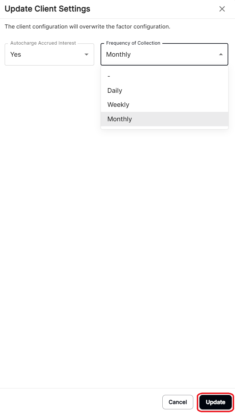 How To Manage Client Interest – FactorCloud