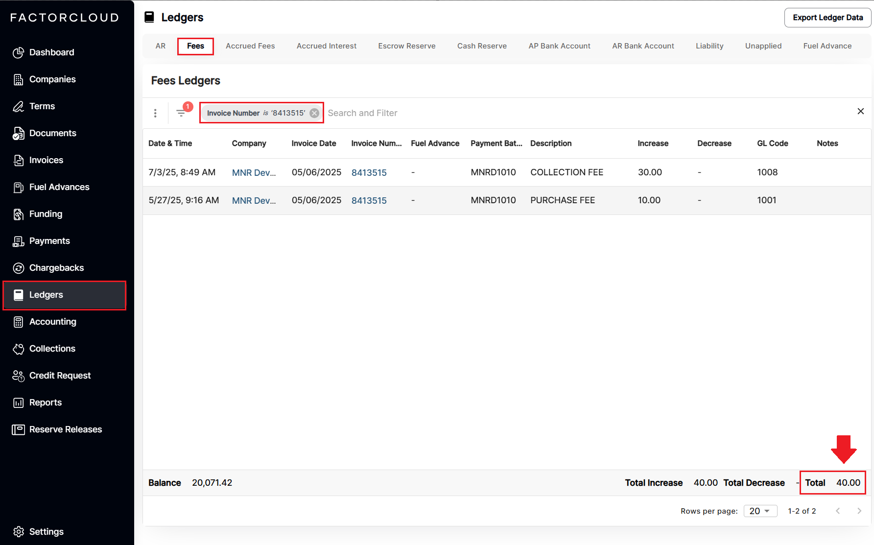 Chargeback and Refund Fees – FactorCloud